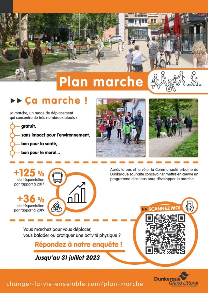 Plan marche, répondez au questionnaire - Ville de Coudekerque-Branche