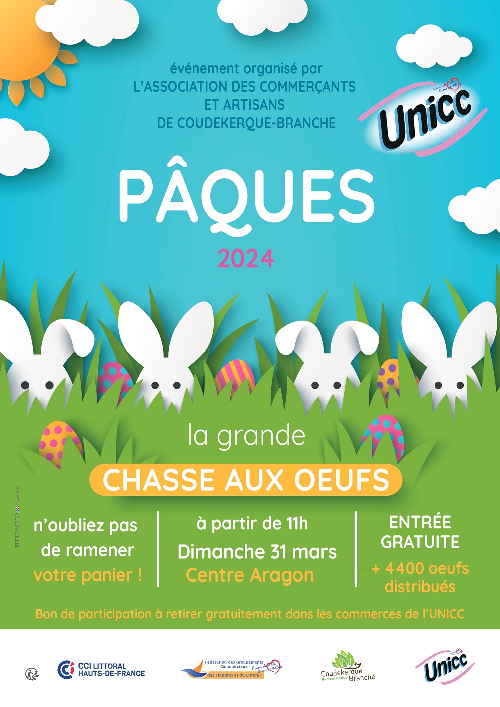 La grande chasse aux oeufs de Pâques - Ville de Coudekerque-Branche